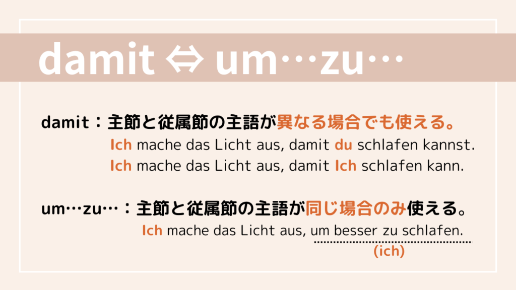 【ドイツ語】weil/damit/um...zuの使い分けを徹底解説！#気まぐれドイツ語 - Riko Blog